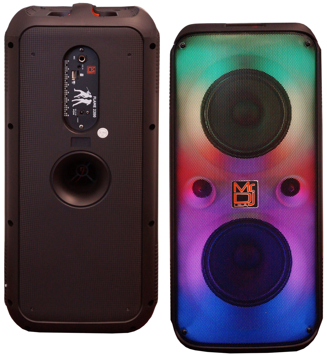 MR DJ FLAME2200 Dual 6.5" PA Bluetooth Karaoke Speaker – Mr Dj USA